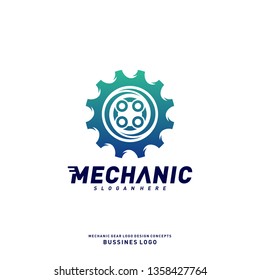 Gear Logo Design Concepts Mechanical Gear Stock Vector (Royalty Free ...
