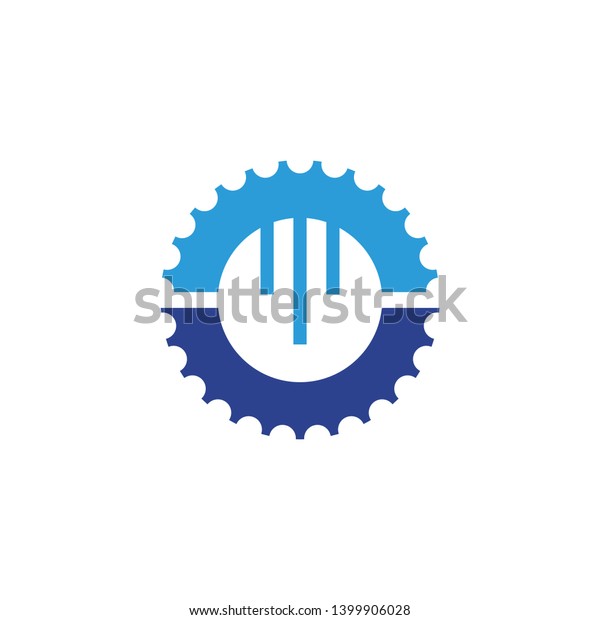 Gear Machine Logo Design Symbol Vector Stock Vector (Royalty Free ...