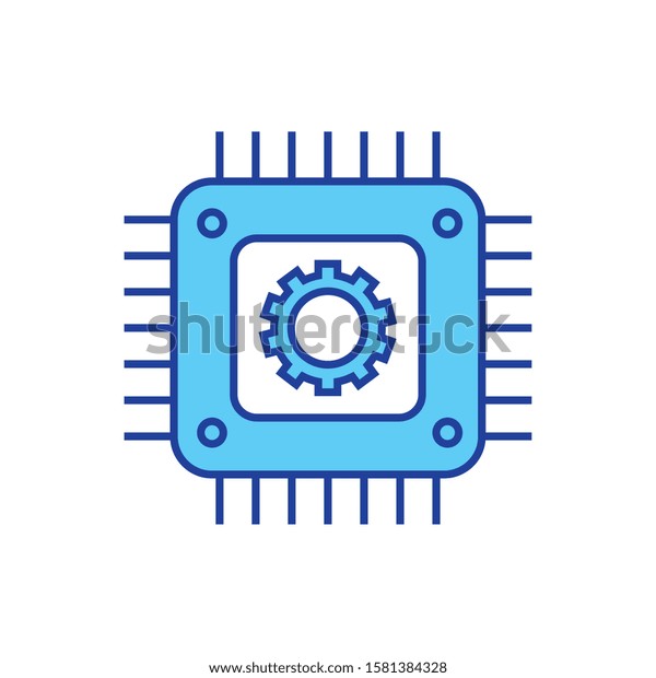 Gear Motherboard Design Construction Work Repair Stock Vector (Royalty ...