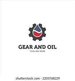 Gear Oil Logo Design Vector Image Stock Vector (Royalty Free ...