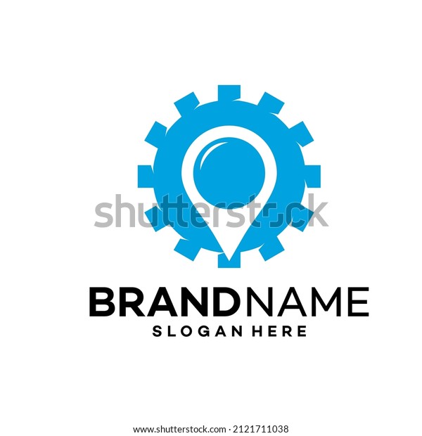 Gear Point Icon Element Gear Logo Stock Vector (Royalty Free ...