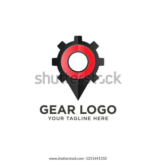 Gear Point Logo Template Design Vector Stock Vector (Royalty Free ...