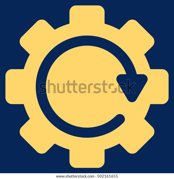 Gear Rotation Direction Vector Pictogram Style Stock Vector (Royalty ...