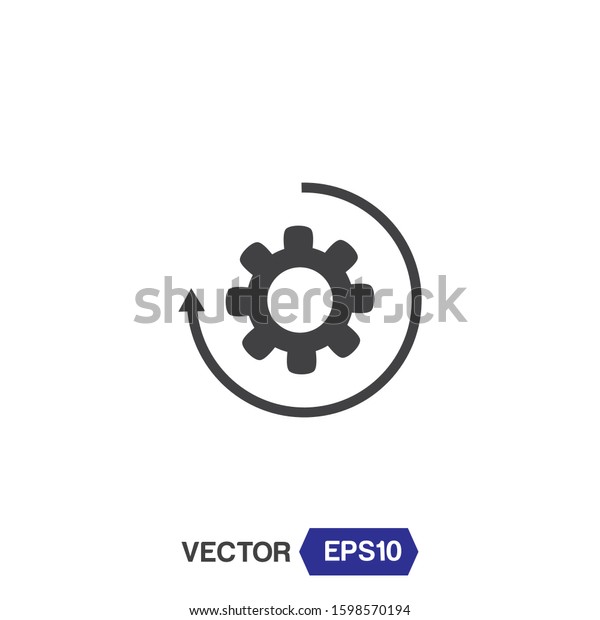 Gear Settings Icon Design Illustration Stock Vector (Royalty Free ...
