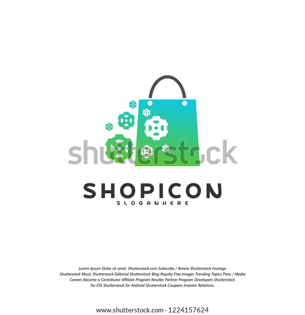Gear Shop Logo Template Design Vector Stock Vector (Royalty Free ...