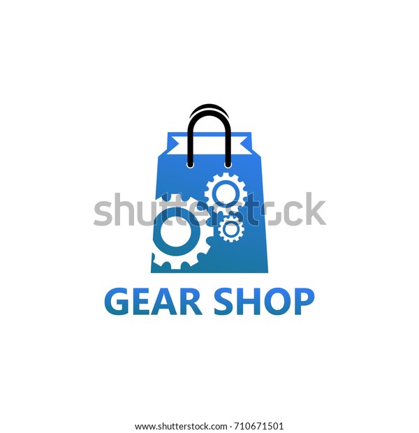 Gear Shop Logo Template Design Stock Vector (Royalty Free) 710671501 ...
