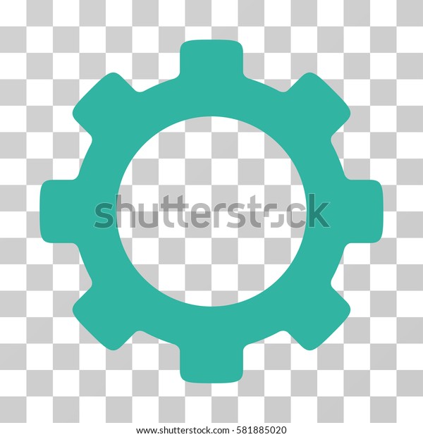 Gear Vector Pictogram Illustration Style Flat Stock Vector (Royalty ...