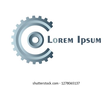 Gear Wheel Logo Design Stock Vector (Royalty Free) 1278065137 ...