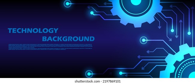Gear Wheel Technology Hightech Future Modern Stock Vector (Royalty Free ...