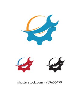 Gear Work Logo Stock Vector (Royalty Free) 739656499 | Shutterstock