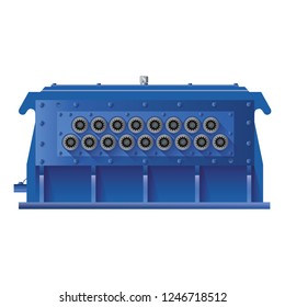 Gearbox Distributor Eighteen Shaftsvector Rendering 3d Stock Vector ...