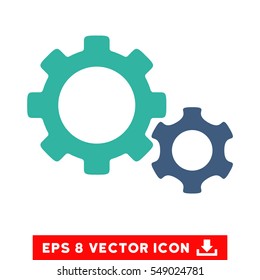 Gears Eps Vector Pictogram Illustration Style Stock Vector (Royalty ...