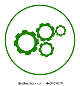 Gears Icon Options Sign Stock Vector (Royalty Free) 463469879 ...