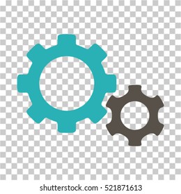 Gears Icon Vector Pictogram Style Flat Stock Vector (Royalty Free ...
