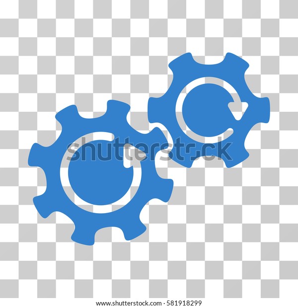 Gears Rotation Vector Icon Illustration Style Stock Vector (Royalty ...