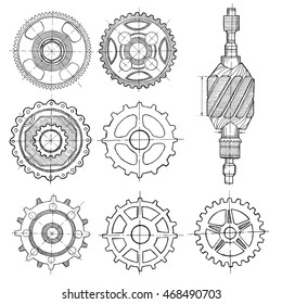 29,578 Gear Line Drawing Images, Stock Photos & Vectors | Shutterstock