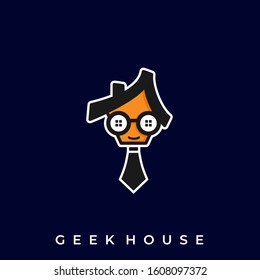 Geek House Illustration Vector Template Suitable Stock Vector (Royalty ...