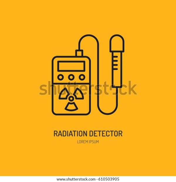 Geiger Counter Radiation Detector Flat Line Stock Vector (Royalty Free ...