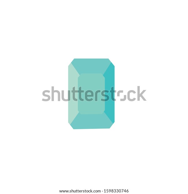Gems Simple Clip Art Vector Illustration: vector de stock (libre de ...