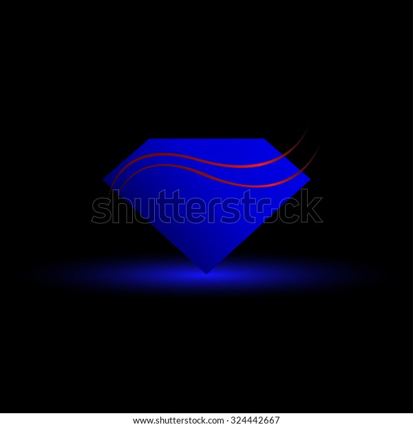Gemstones Design Use Gems Logo Diamond Stock Vector (Royalty Free ...