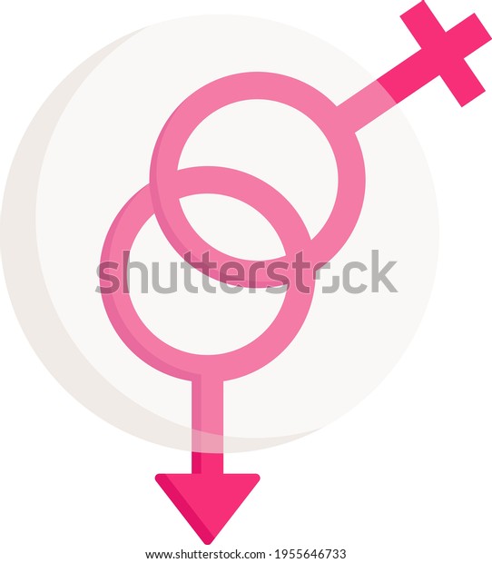 Gender Concept Love Vector Color Icon Stock Vector (Royalty Free ...