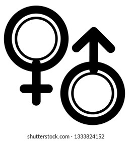 Androgynous Symbol Doodle Icon Vector Illustration Stock Vector ...