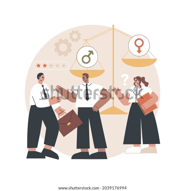Gender Discrimination Abstract Concept Vector Illustration Stock Vector ...