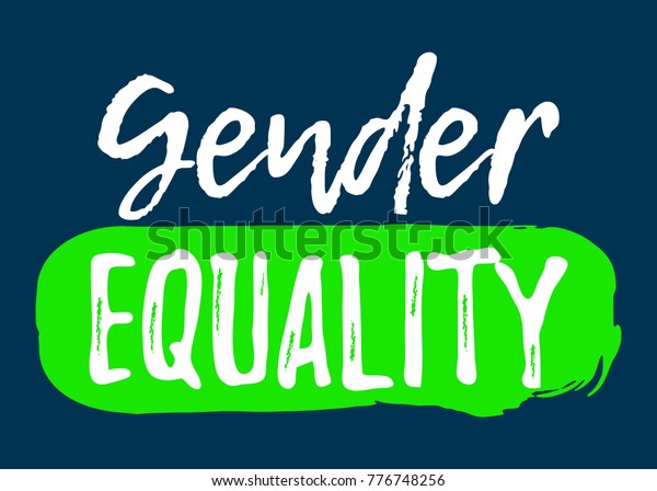 Gender Equality Label Font Brush Equal: Vector có sẵn (miễn phí bản ...