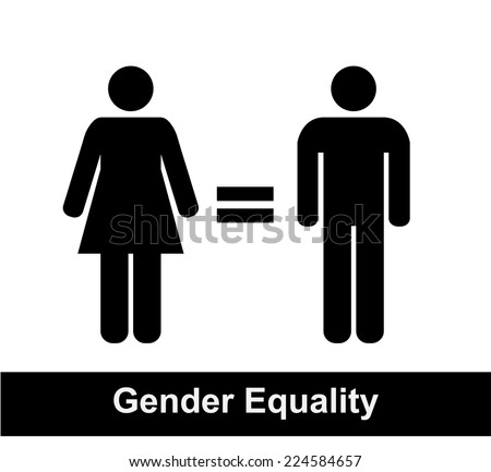 Gender Equality Sign Stock Vector (Royalty Free) 224584657 - Shutterstock