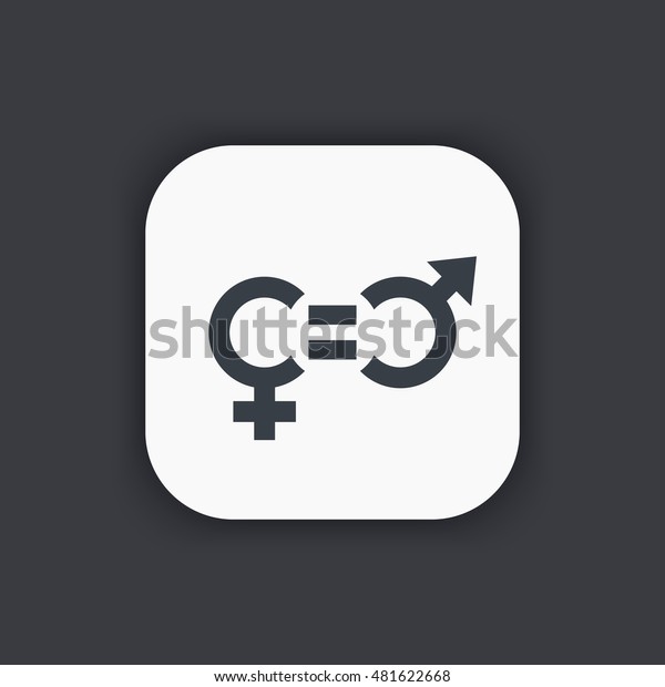 Gender Equity Icon Vector Pictogram Stock Vector (Royalty Free) 481622668