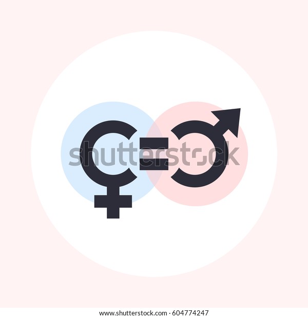 Gender Equity Symbol Icon Stock Vector (Royalty Free) 604774247