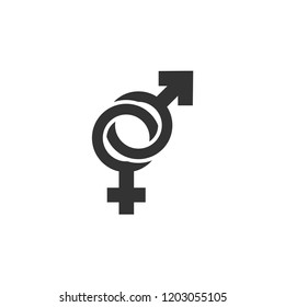 Gender Icon Flat Stock Vector (Royalty Free) 1203055105
