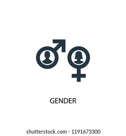 Gender Icon Simple Element Illustration Gender Stock Vector (Royalty ...