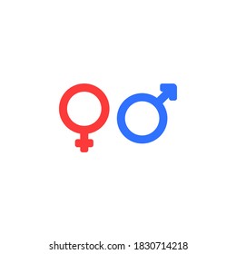 Cute Male Female Gender Signs Symbols Stock Vector (Royalty Free ...