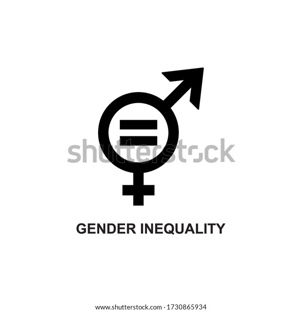 Gender Inequality Icon Gender Icon Stock Vector (Royalty Free) 1730865934