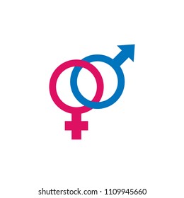 Gender Logo Icon Design Stock Vector (Royalty Free) 1109945660 ...