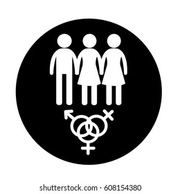 Gender People Icon Stock Vector (Royalty Free) 608154380 | Shutterstock