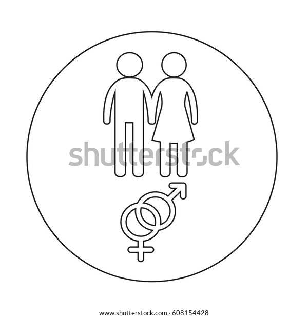 Gender People Icon Stock Vector (Royalty Free) 608154428 | Shutterstock