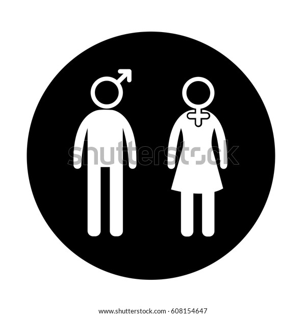 Gender People Icon Stock Vector (Royalty Free) 608154647 | Shutterstock