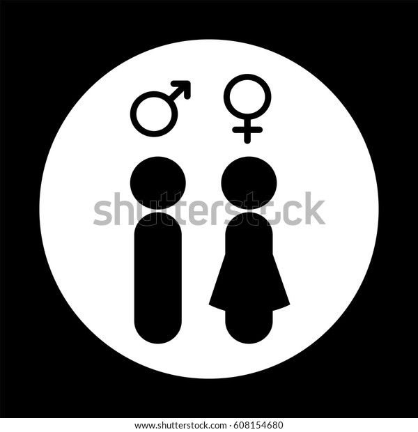Gender People Icon Stock Vector (Royalty Free) 608154680 | Shutterstock