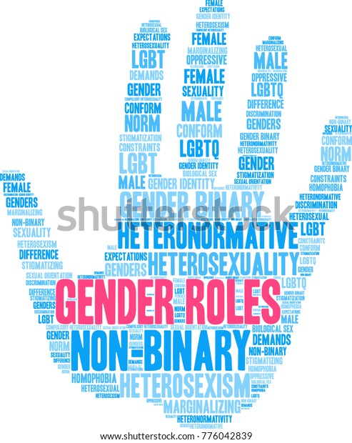 Gender Roles Word Cloud On White Stock Vector (Royalty Free) 776042839 ...