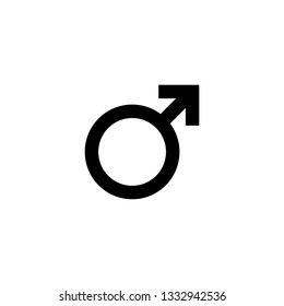 Male Sign Isolated On White Background Stock Vector (Royalty Free ...