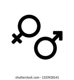 Gender Sign Simple Flat Style Illustration: เวกเตอร์สต็อก (ปลอดค่า ...