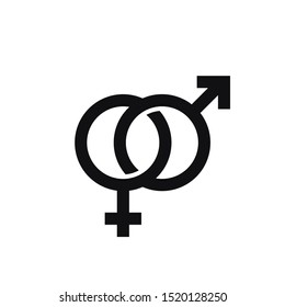 Heterosexual Mating Symbol Stock Vector (Royalty Free) 1157599597 ...
