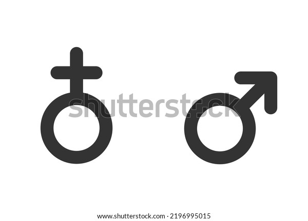 Gender Symbol Vector Gender Pictogram Stock Vector (Royalty Free ...