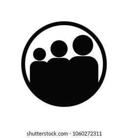 Group Chat Sign People Icon Audience: vector de stock (libre de ...