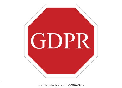 Stop Icon No Entry Icon Road Stock Illustration 1067064359