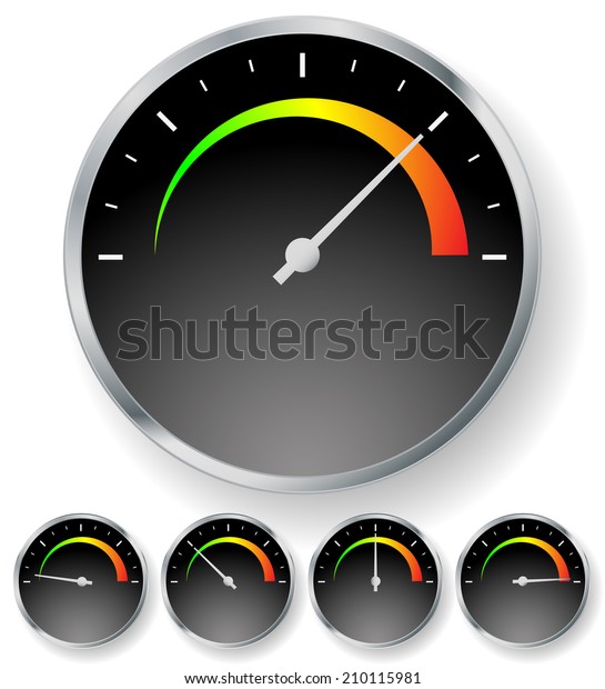 General Dial Gauge Element Speedometer Rpm Stock Vector (Royalty Free ...