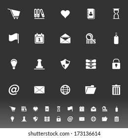 General Folder Icons On Gray Background Stock Vector (Royalty Free ...