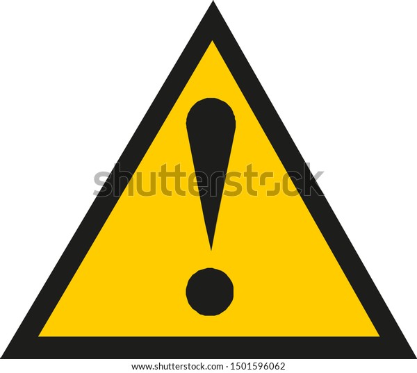 General Hazard Symbol Sign Warning Sign: vetor stock (livre de direitos ...